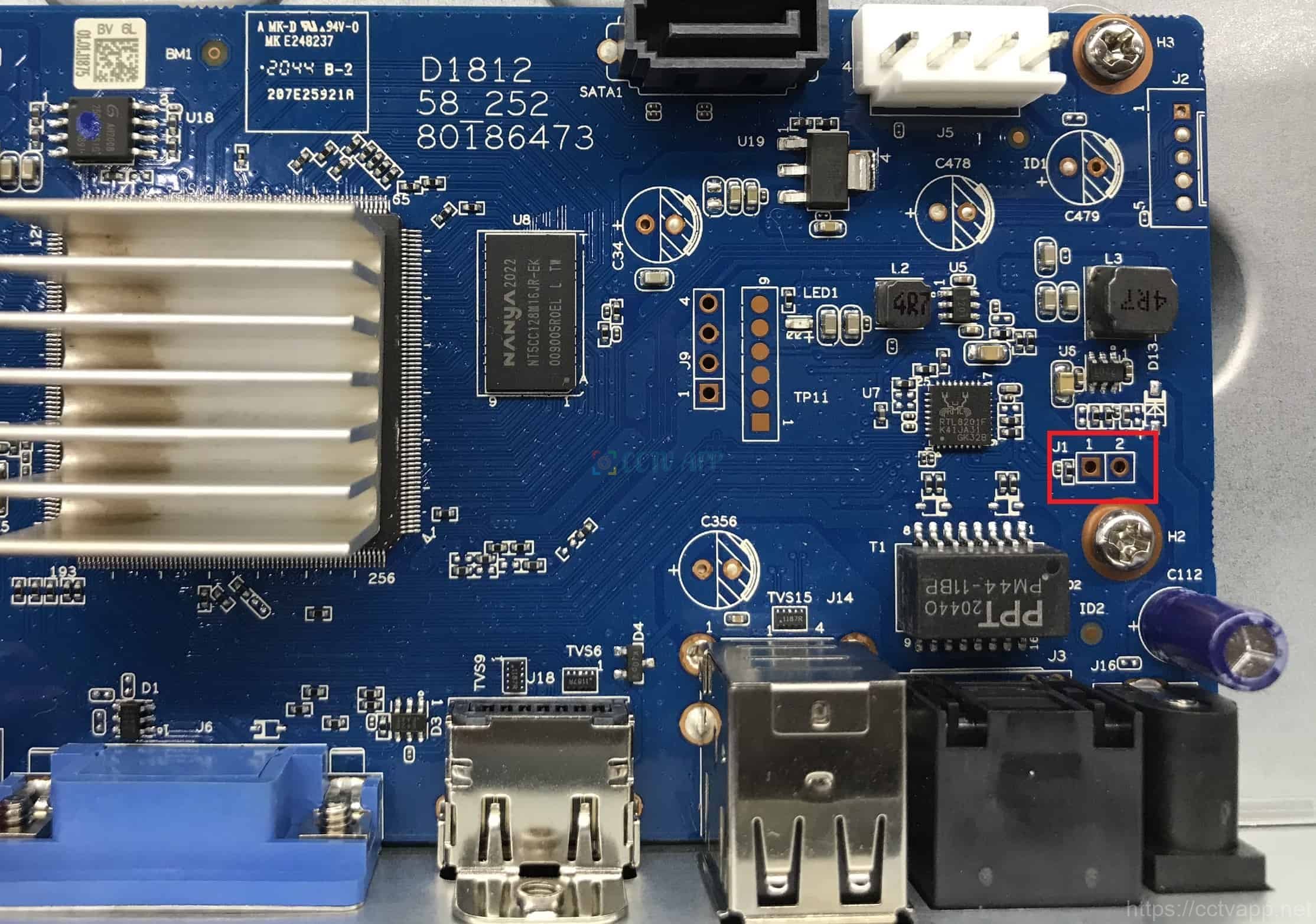 Instructions to reset password XVR1A04 - Application System