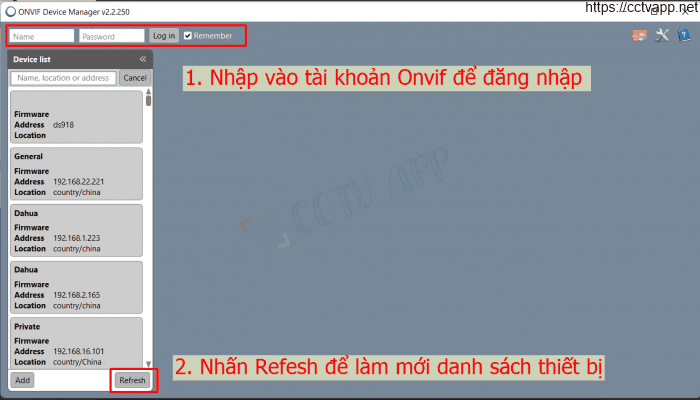 How to get link RTSP Camera Dahua - Application System