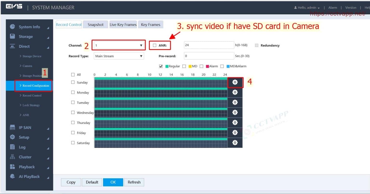 Basic Instructions For Using Evs Dahua Storage Server Application System