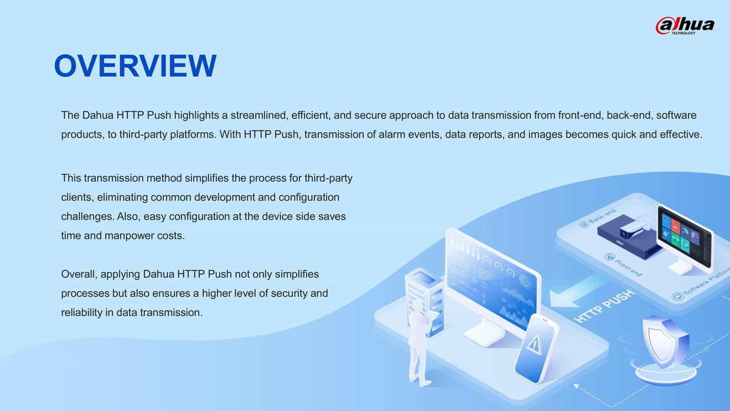 Dahua Easy connection HTTP Push - Application System